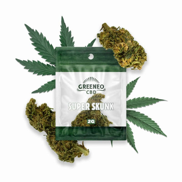 Super Skunk GREENEO | Fleur CBD Premium Terreuse Piquante 2 g | Francja – VAPEVO